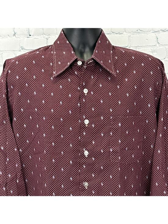 Vintage | Shirts | Vintage 7s Kingsport Button Front Shirt Big Collar ...